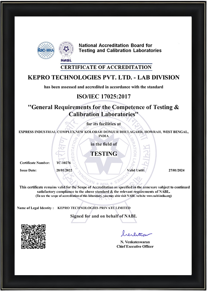 Our Certificate - KePro