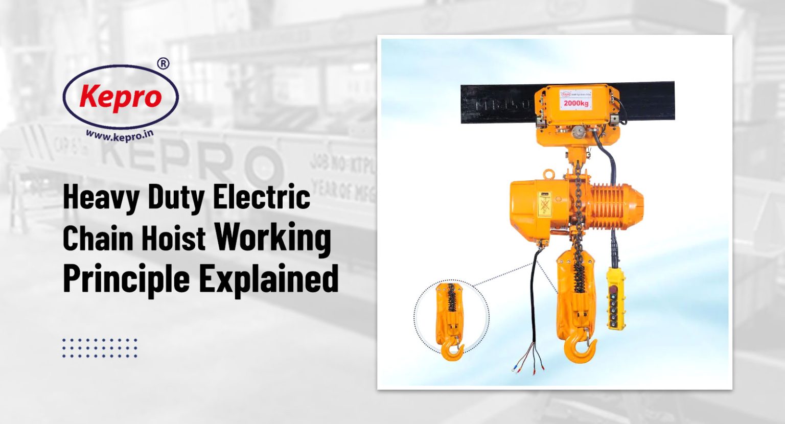 Heavy Duty Electric Chain Hoist Working Principle Explained